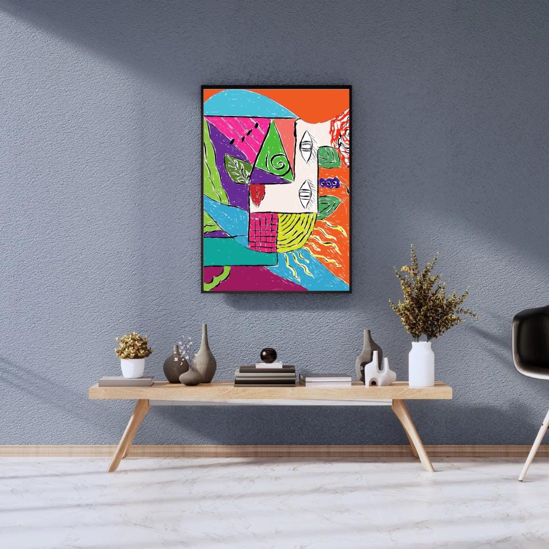 Surrealist Art Print – Dreamlike A4 Poster – Printable Wall Art for ...