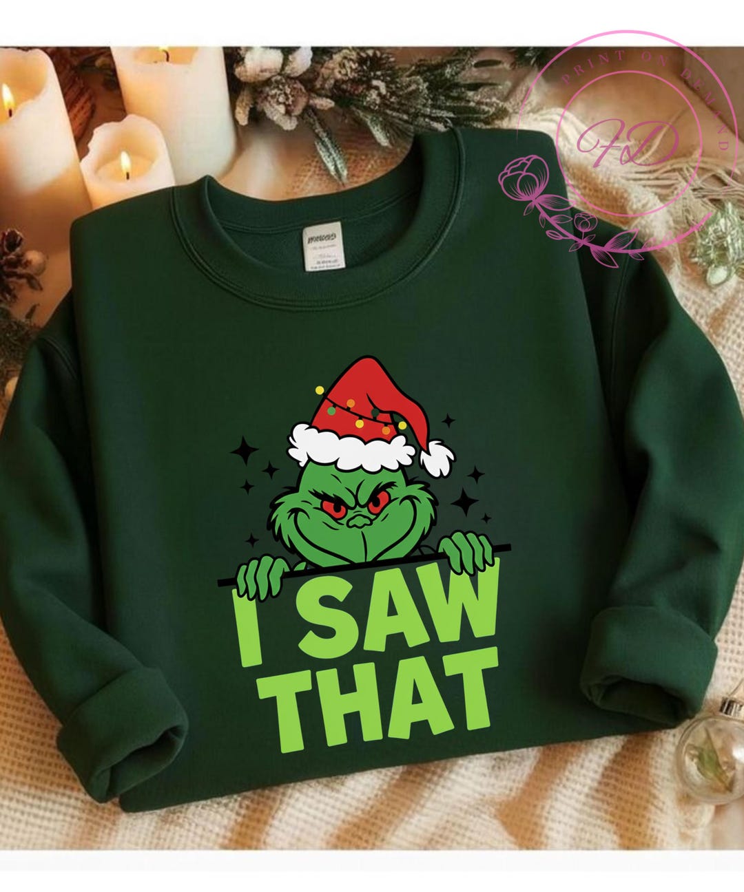 Funny Christmas Mischief Green Creature Holiday Humor Quote - Etsy