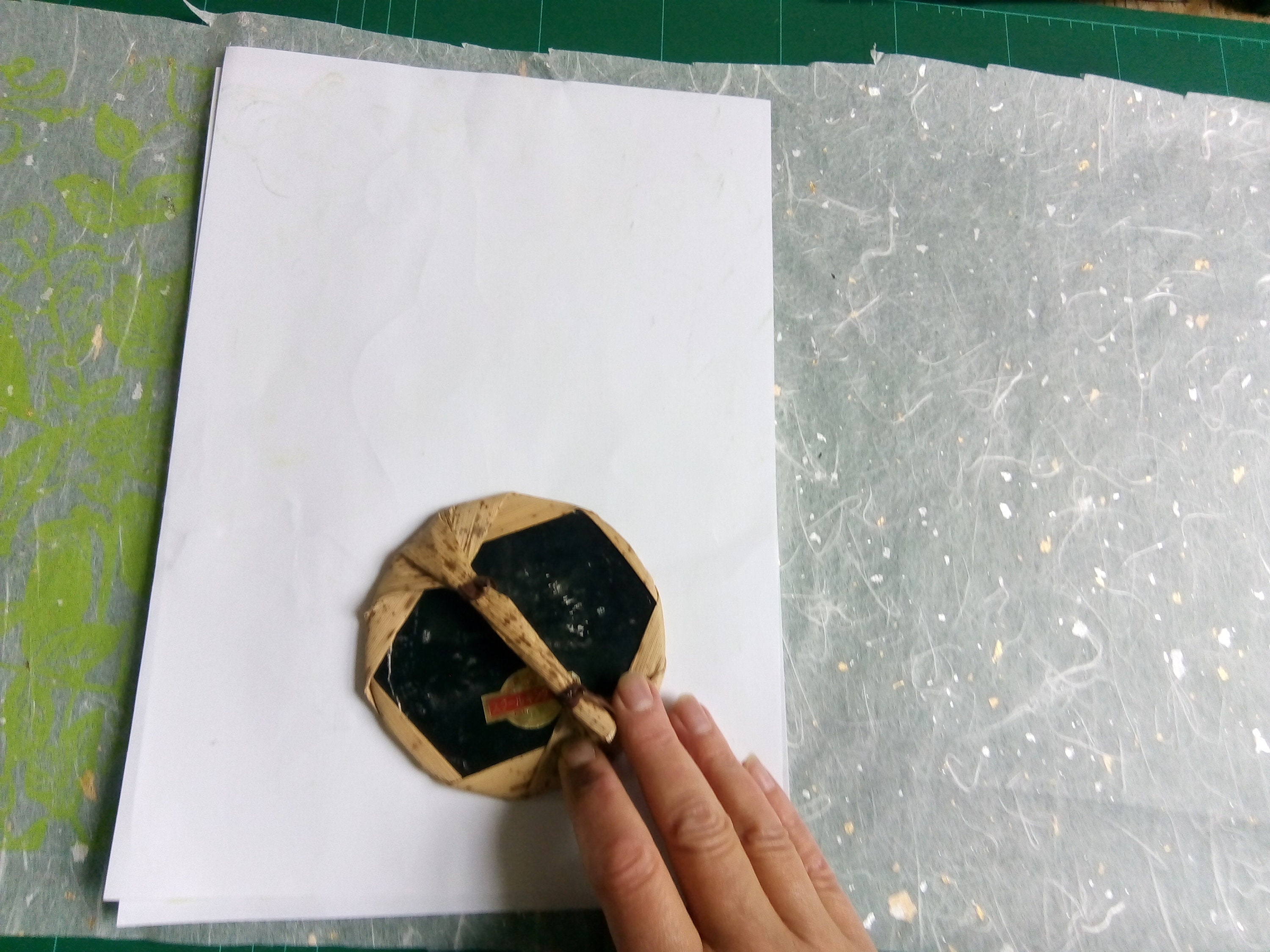 Hand Made Lampshade,welsh Wren and Tree Design,gold and Silver Fleck ...