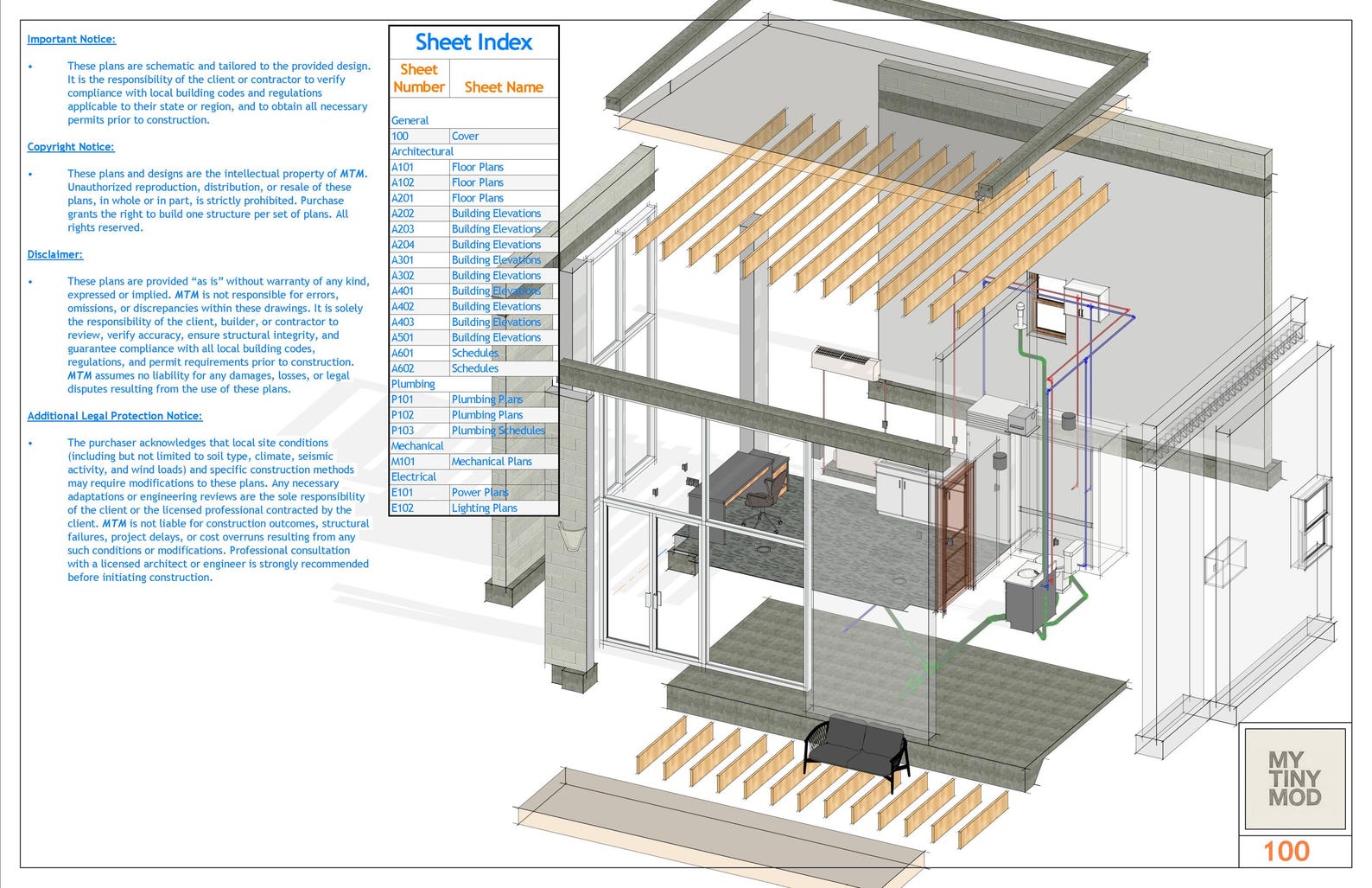 Tiny Home Floor Plan – Urban Cube 200 PDF - Etsy