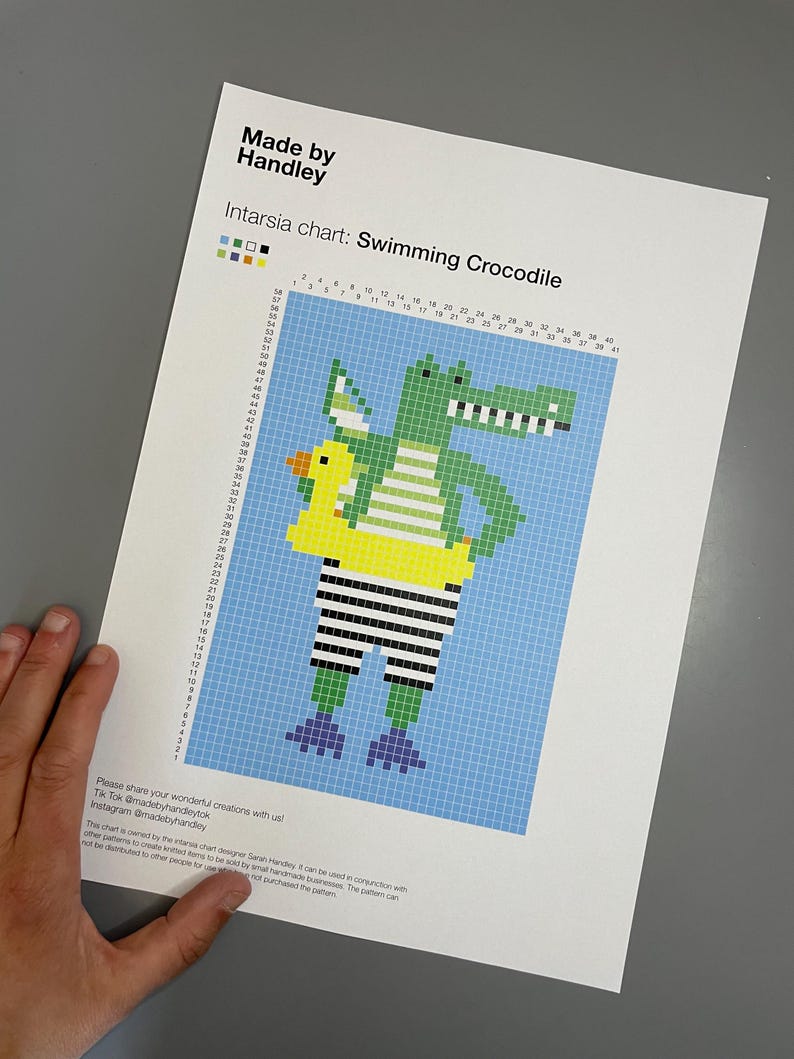 Knitting Intarsia Chart - Etsy