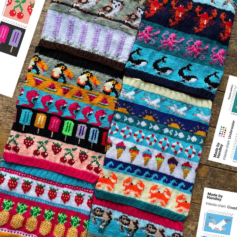 Dog Intarsia Patterns - Etsy UK