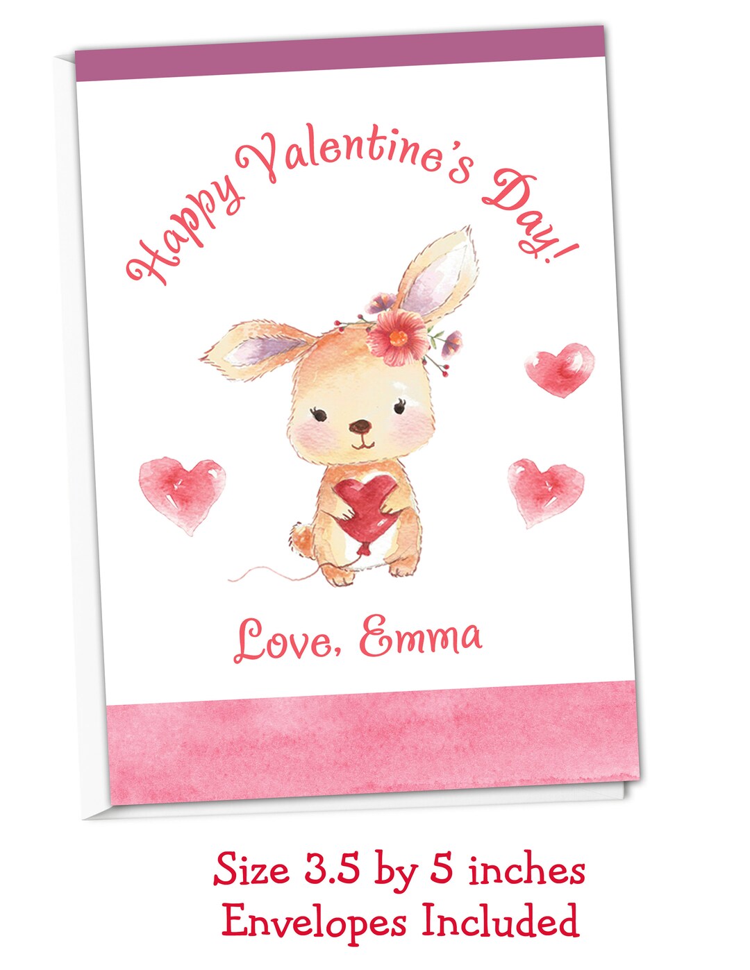 Bunny Valentine Cards Kids Valentines Classroom Valentine School ...