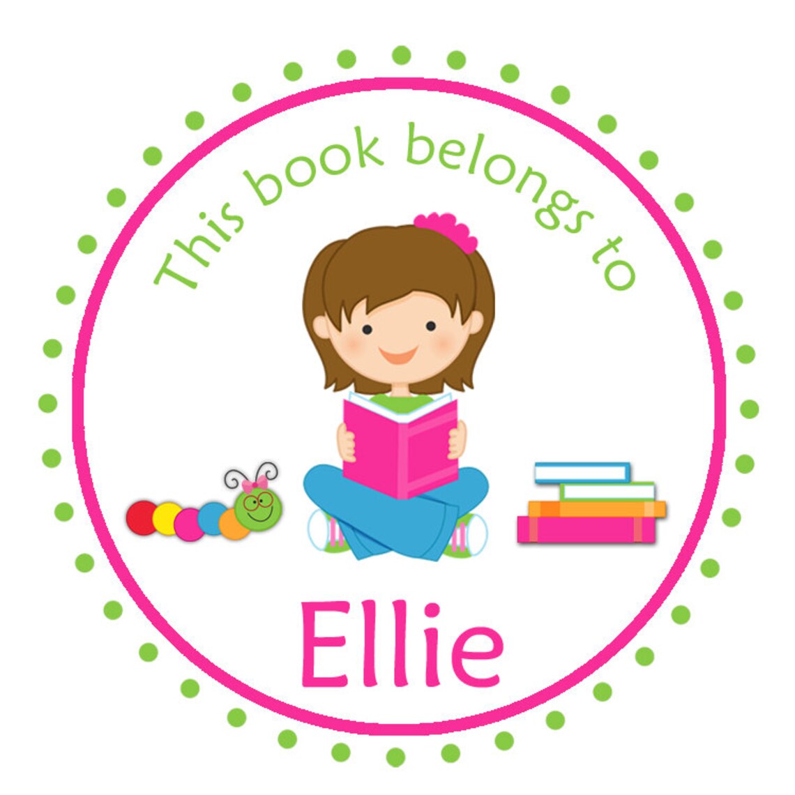 Book Sticker This Book Belongs to Sticker School Sticker - Etsy