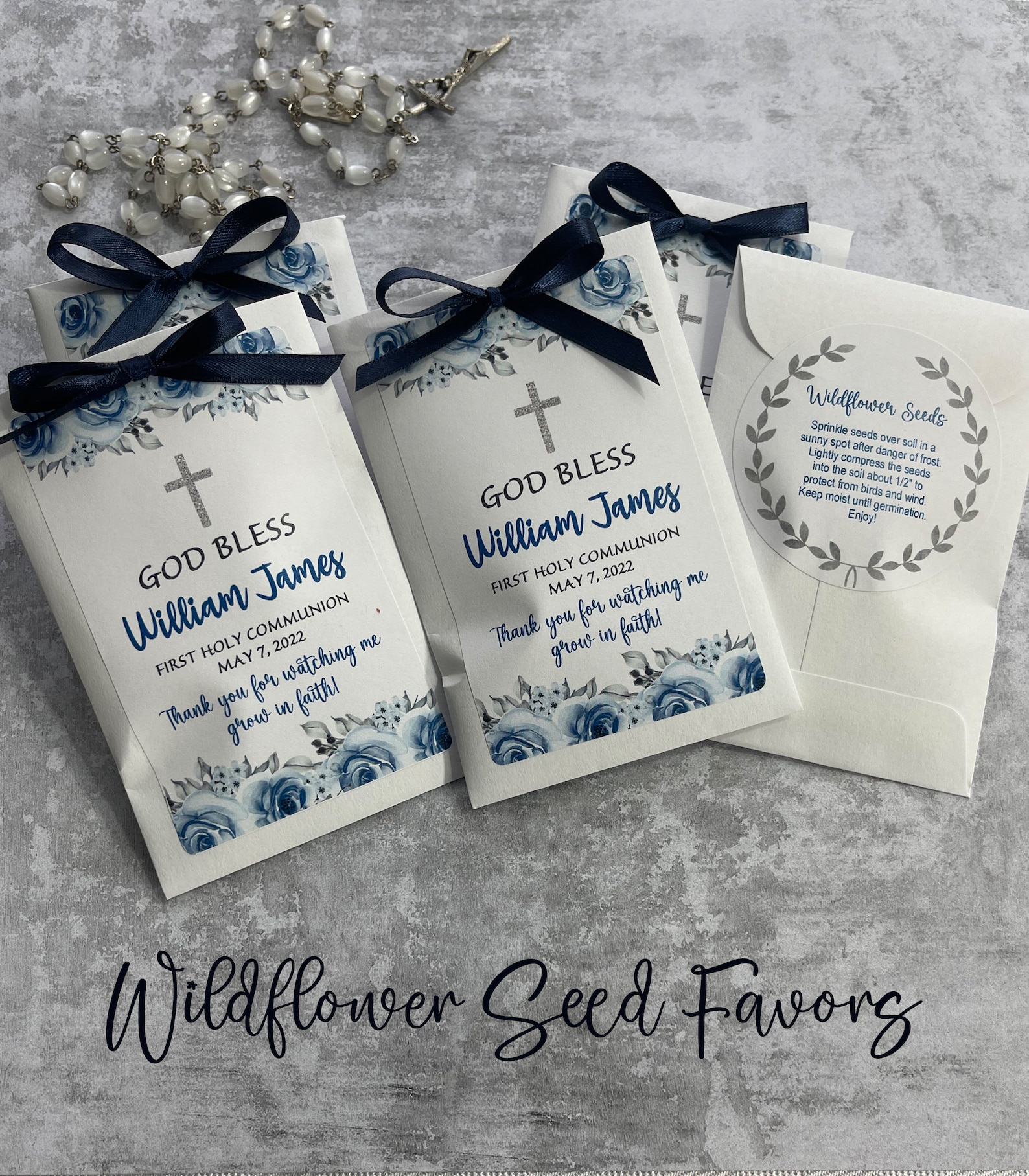First Communion Favors First Holy Communion Favors Wildflowers Favors ...