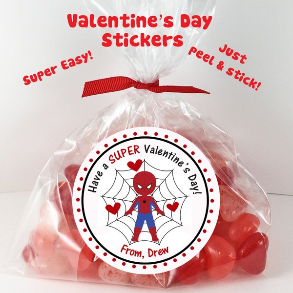 Superhero Valentine - Etsy