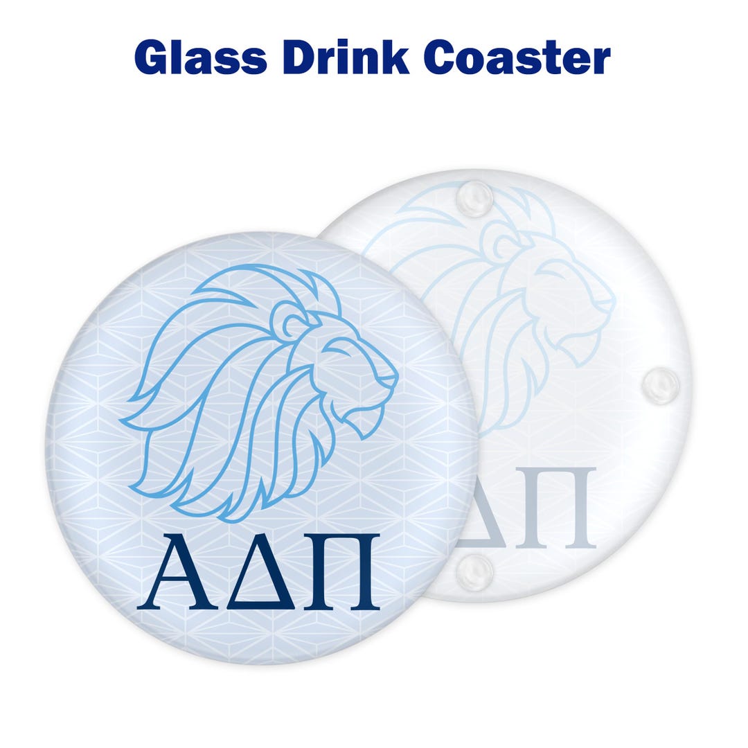 Alpha Delta Pi Drink Coaster ADPI Glass Coaster Gift for ADPI - Etsy