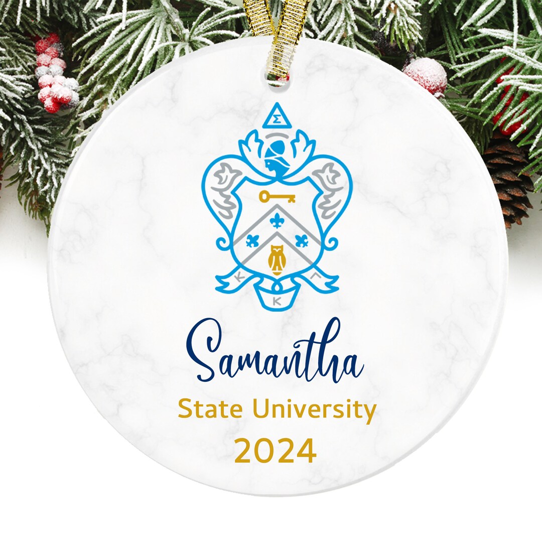 Kappa Kappa Gamma Christmas Ornament Gift for Kappa Sorority Ornament ...