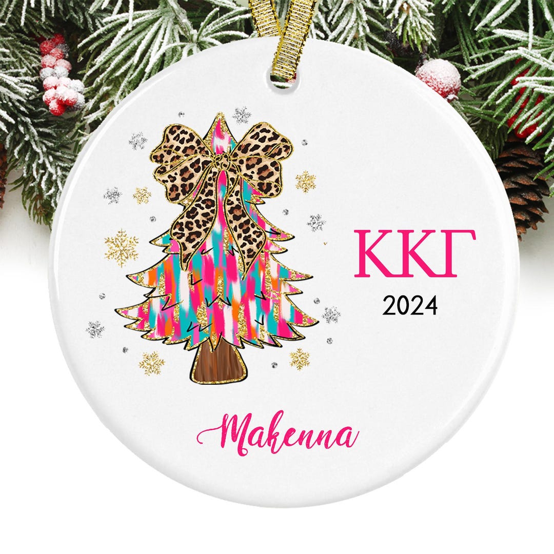Kappa Kappa Gamma Christmas Ornament Gift for Kappa Sorority Ornament ...