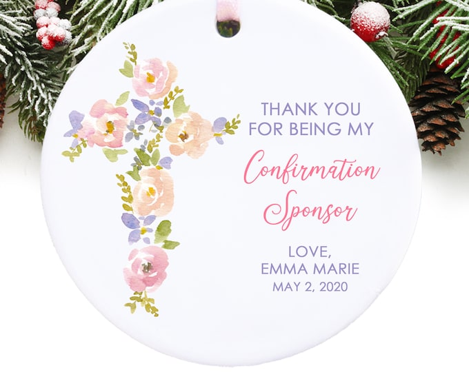 Confirmation Sponsor Gift Confirmation Sponsor Ornament - Etsy