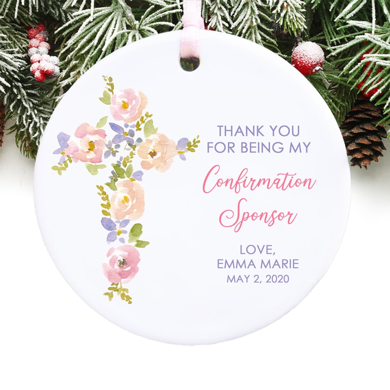 Confirmation Sponsor Gift Confirmation Sponsor Ornament - Etsy