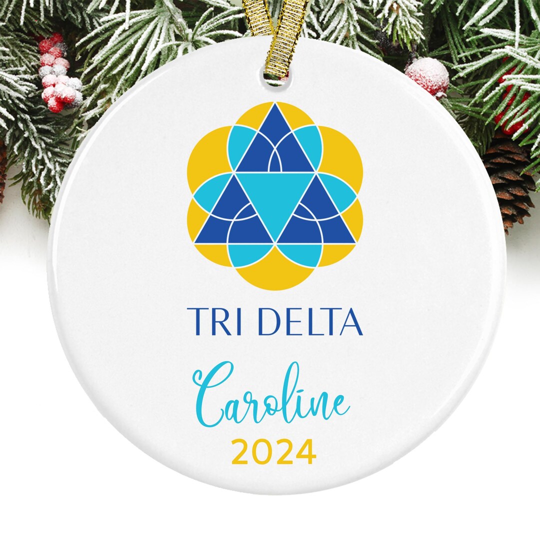 Delta Delta Delta Christmas Ornament Gift for Tri Delta Sorority ...