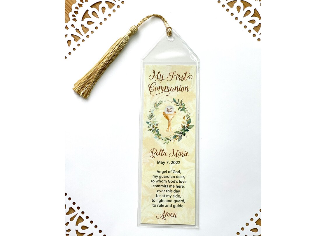 First Communion Favors First Holy Communion Book Mark Communion Favor ...