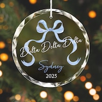 Delta Delta Delta Sorority Heart Ring Dish With Chrome Greek Letters ...