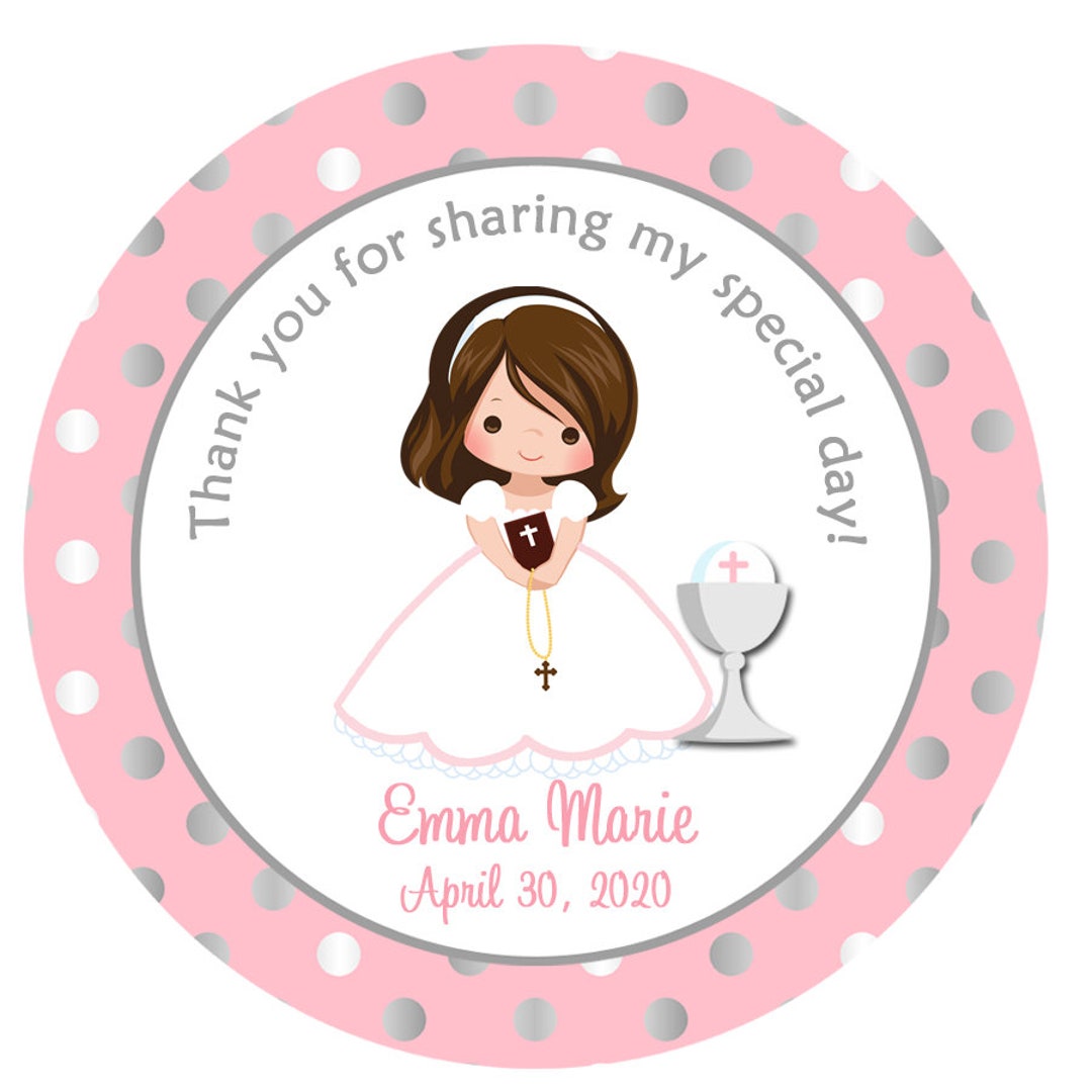 First Communion Sticker First Communion Favor Tag. Holy Communion ...