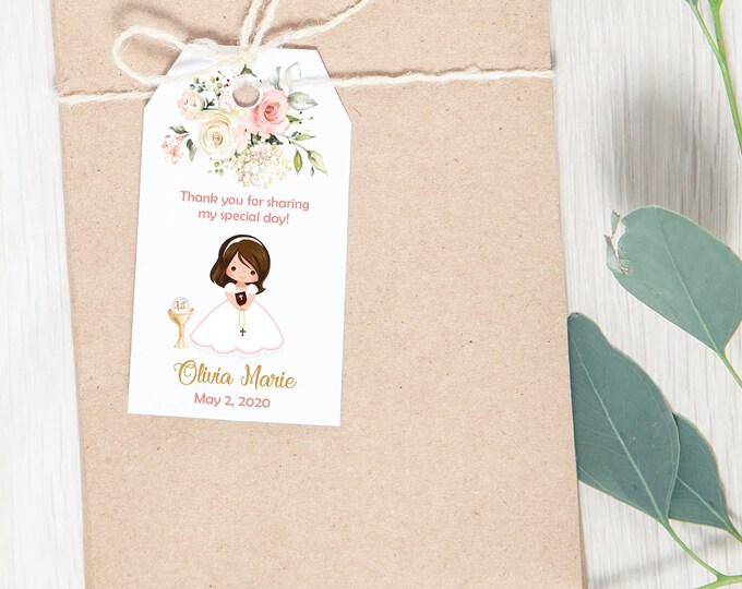 First Holy Communion Favor Tags First Communion Favor Tags - Etsy