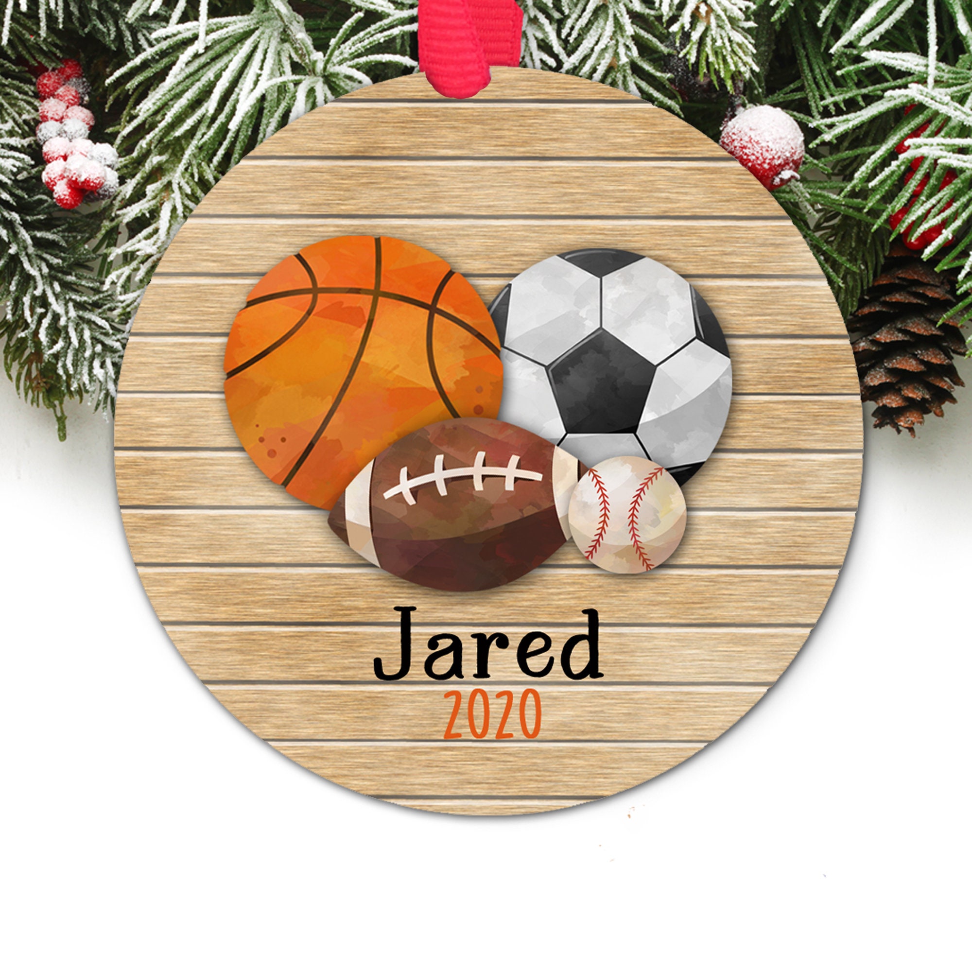 Sports Christmas Tree Ornaments