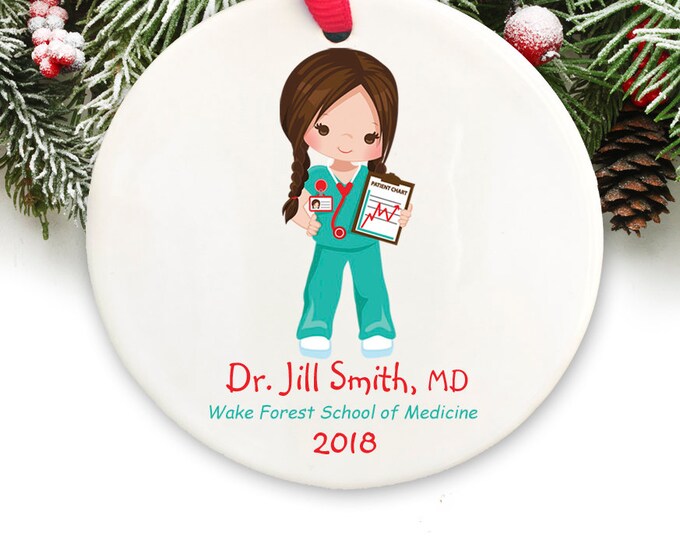 Personalized Doctor Christmas Ornament Personalized Keepsake Ornament ...