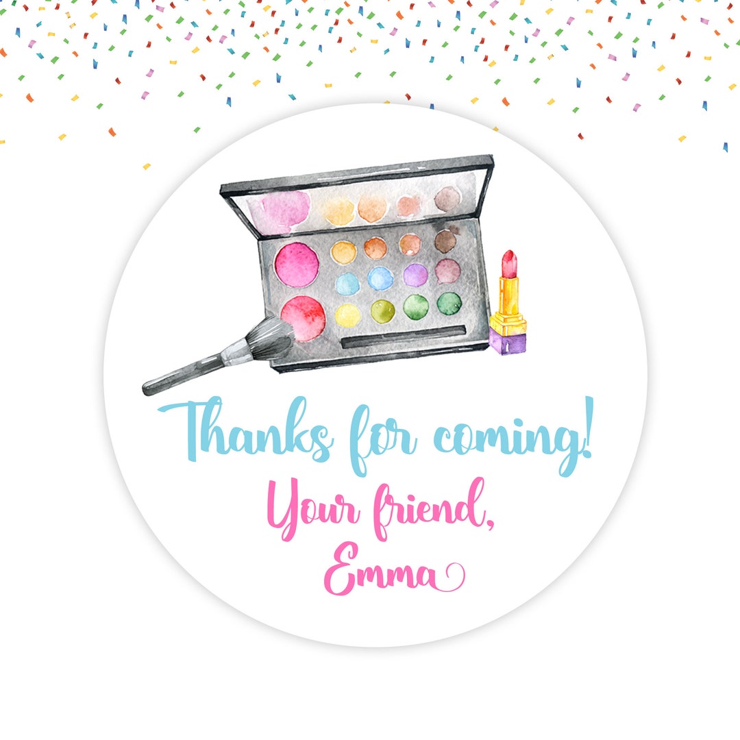 Glamour Party Birthday Stickers Glamour Party Favor Tags Glamour Party ...