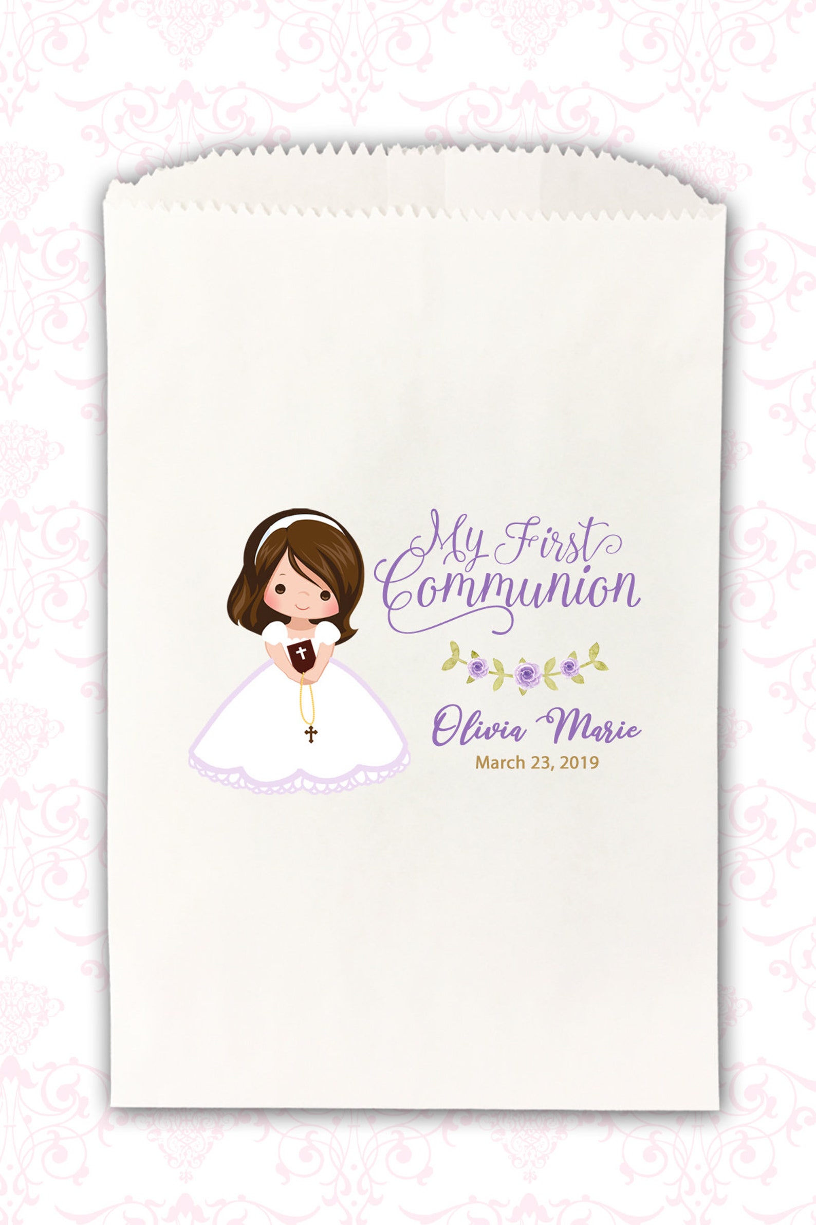 Personalized First Communion Favor Bag Bakery and Candy Buffet - Etsy