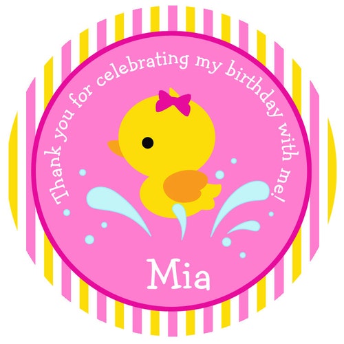 INSTANT DOWNLOAD EDITABLE Girl Rubber Ducky Birthday | Etsy