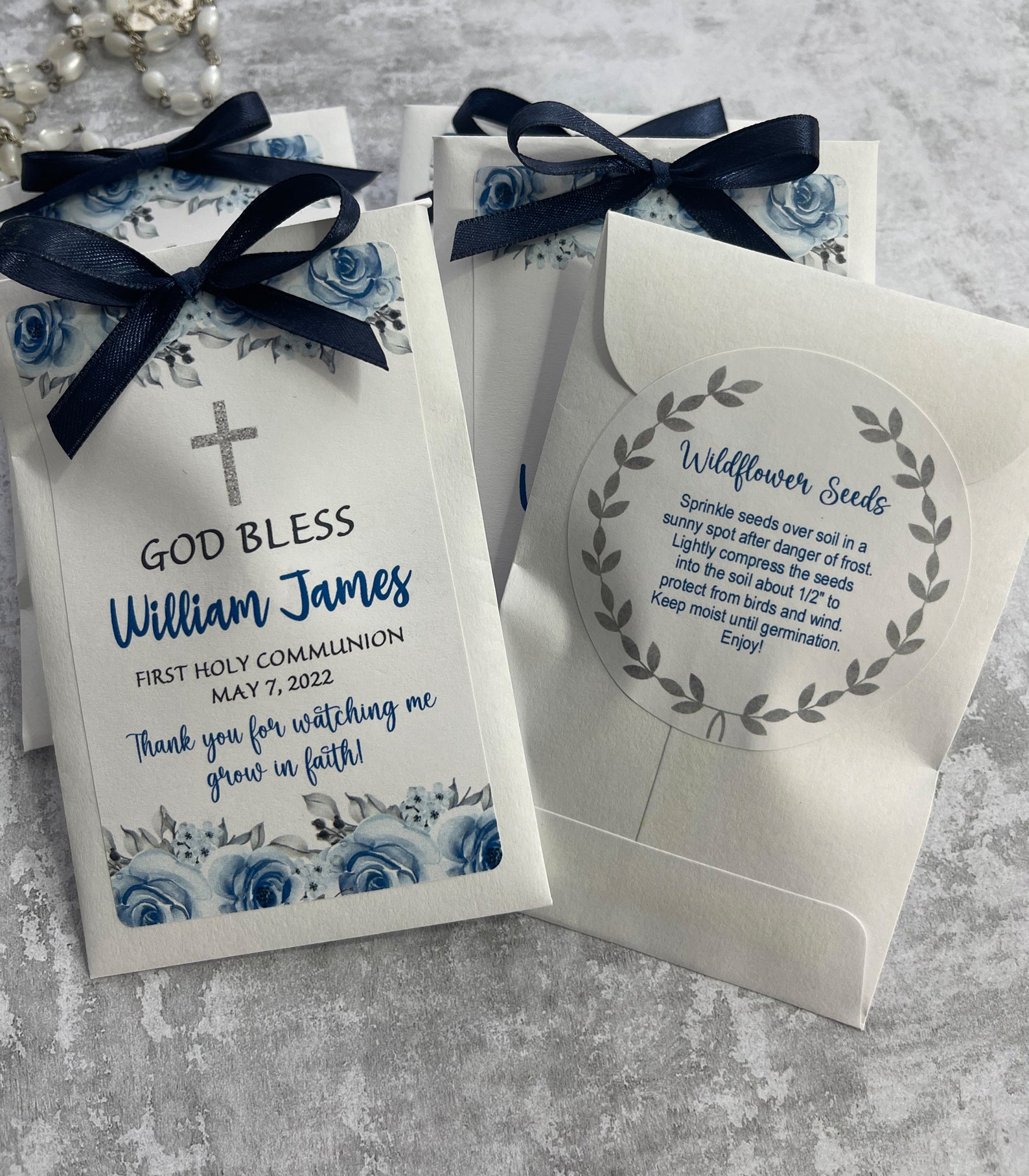 First Communion Favors First Holy Communion Favors Wildflowers Favors ...