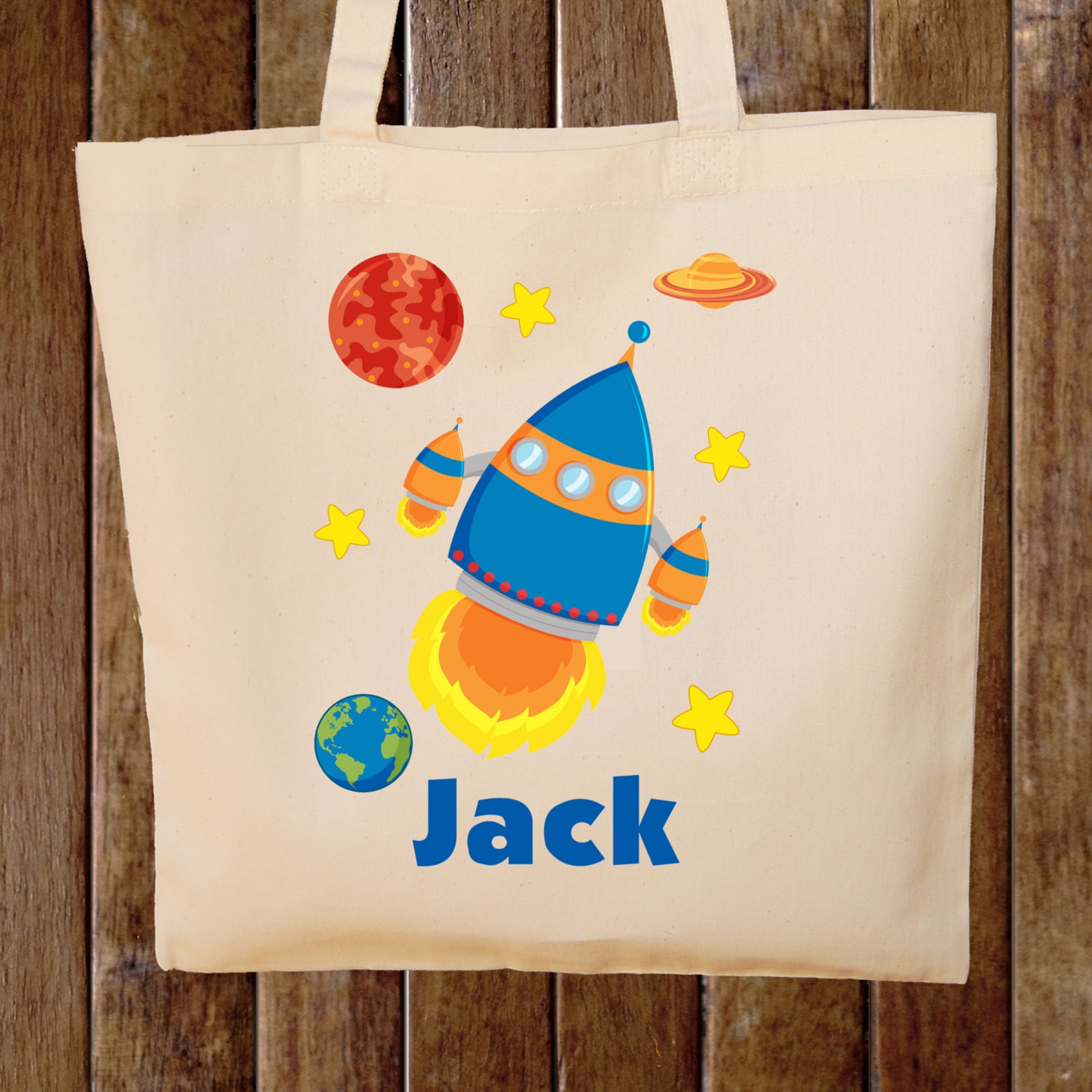 Rocket Tote Bag Boys Tote Bag Space Ship Bag - Etsy UK