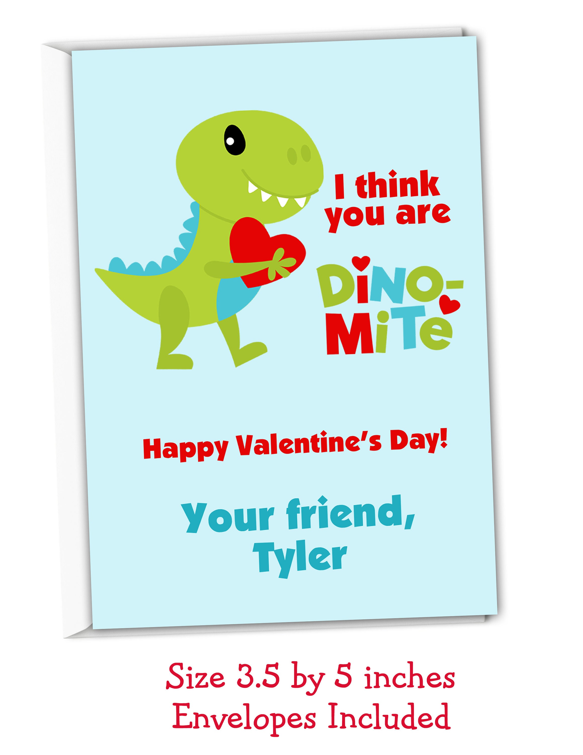 Dinosaur Valentine Cards Dinosaur Valentines Classroom Valentine ...