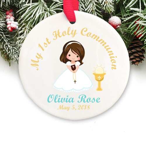 Holy Communion Christmas Ornament Personalized Holy Communion - Etsy