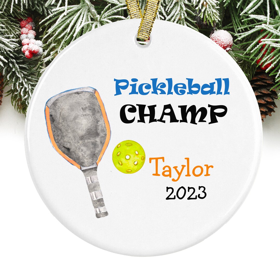 Pickleball Ornament Gift for Pickleball Player Pickleball Champ GIFT ...