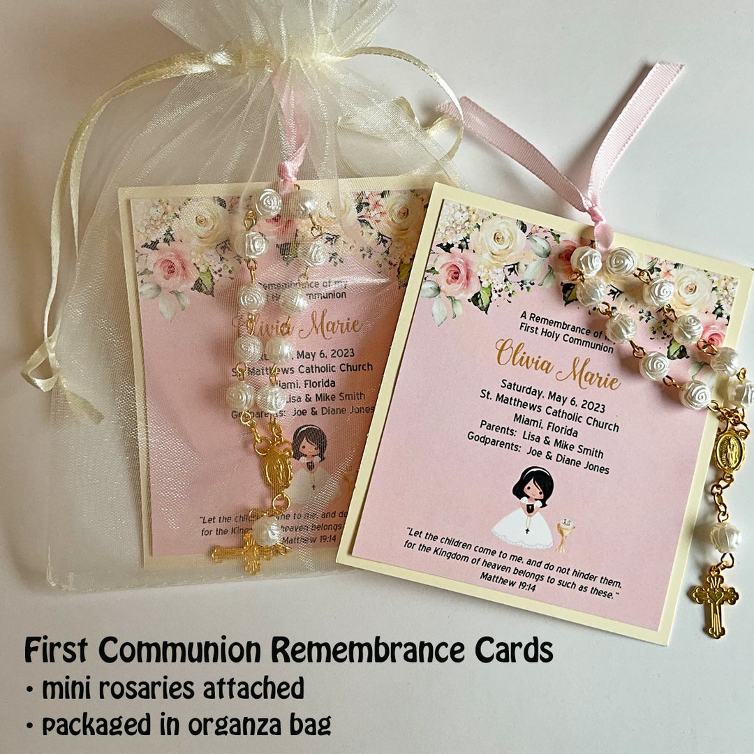 First Holy Communion Favors First Communion Rosary Favors CHOOSE GIRL ...