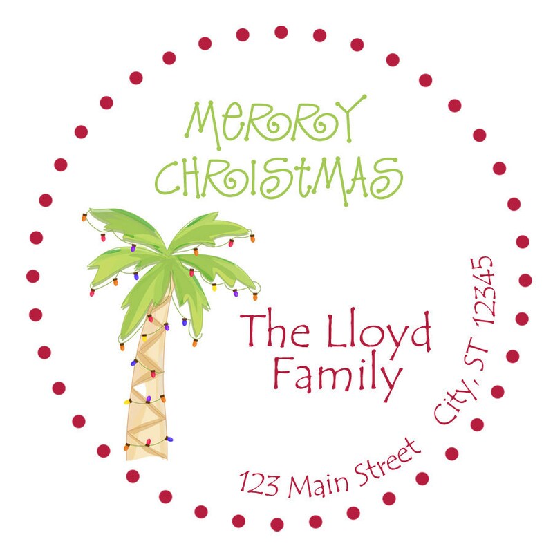 Christmas Tree Label - Etsy