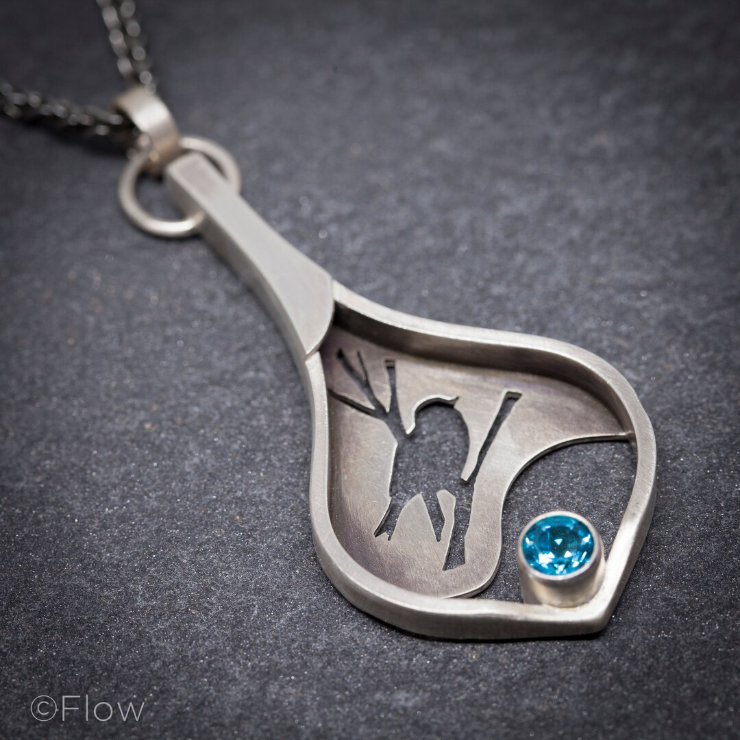 Silverwing | Sweet Songbird Pendant With Long Bail & Blue Topaz ...