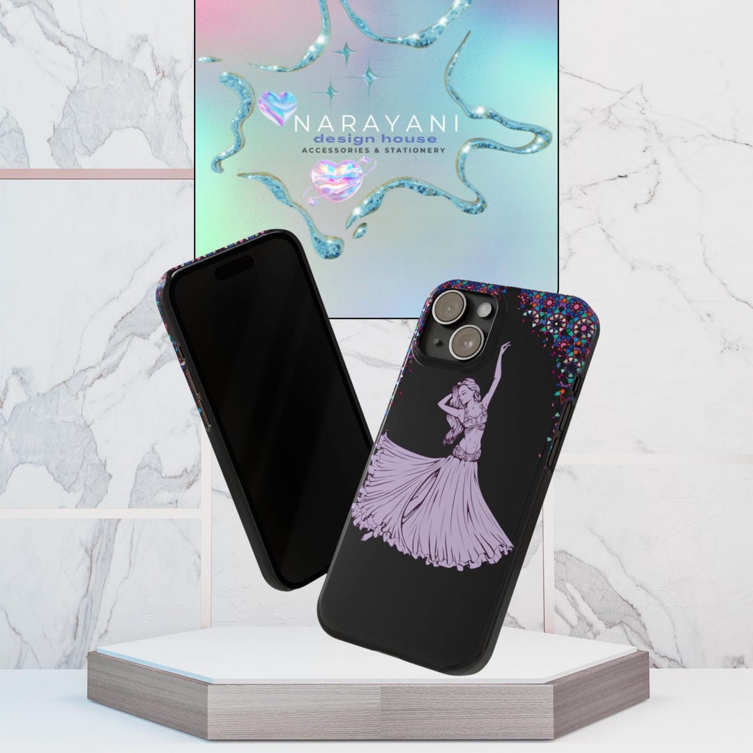 Sensual Elegant Belly Dancer Slim Phone Case Black Cover for iPhone 13 ...
