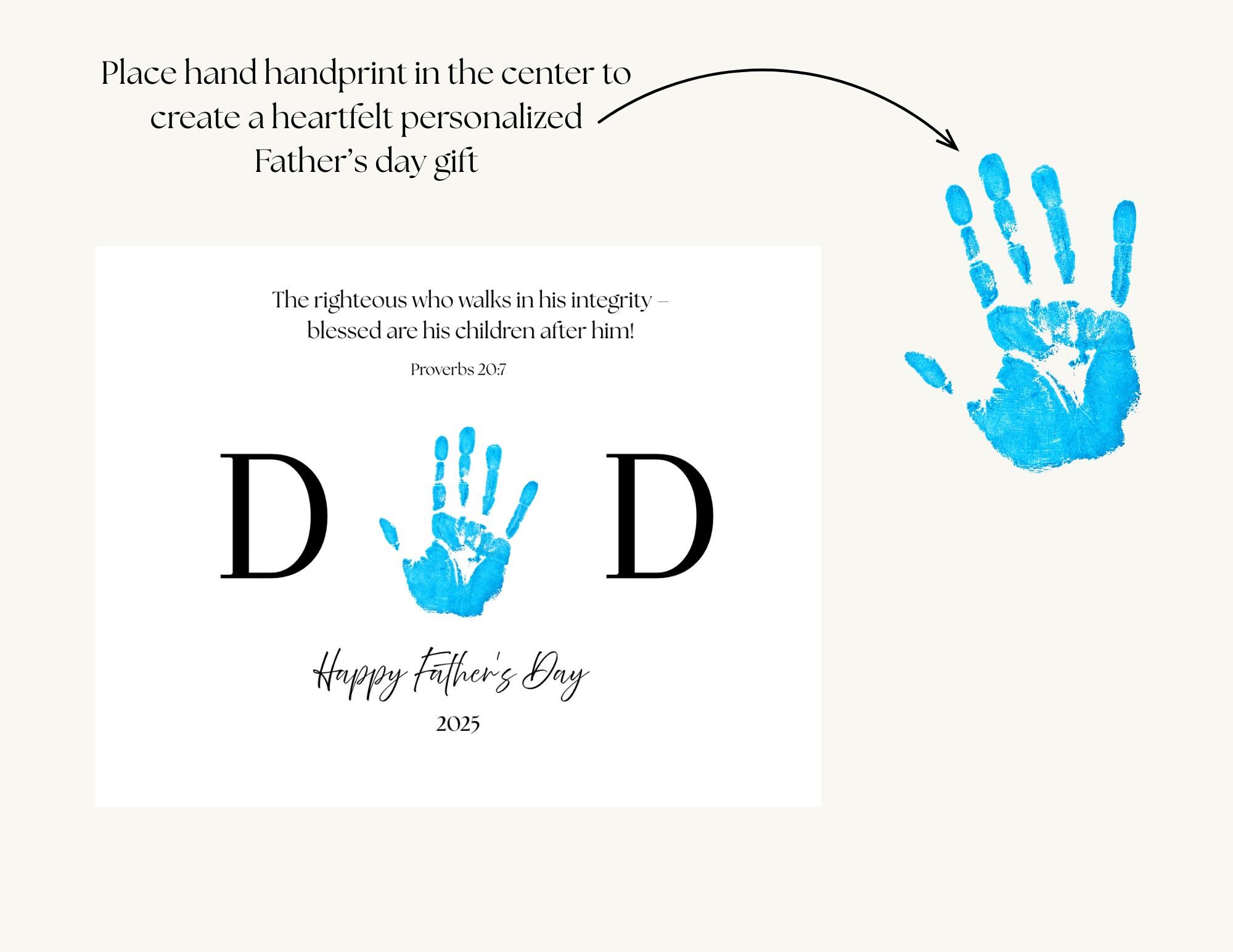 Father’s Day Handprint Craft – Religious Sunday School Activity for ...