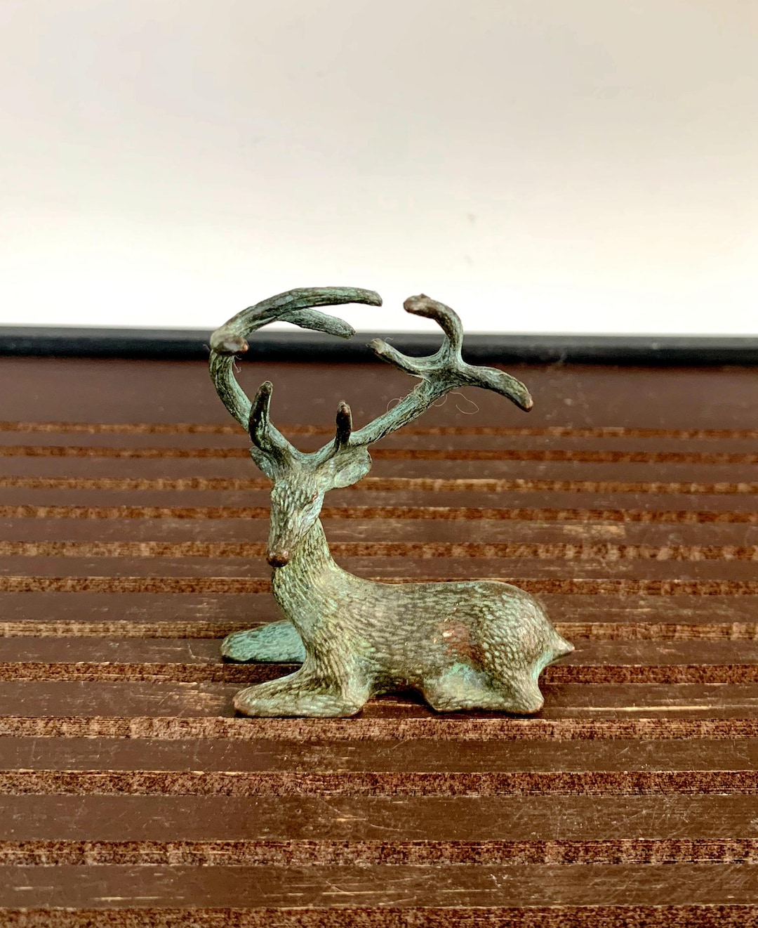 Vintage Bronze Deer Tea Pet Statue, Feng Sgui Statue - Etsy