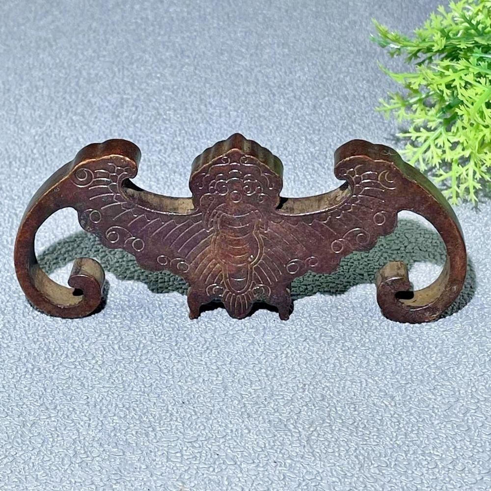 Vintage Bronze Carved Bat Tea Pet Statue, Home Decortion - Etsy