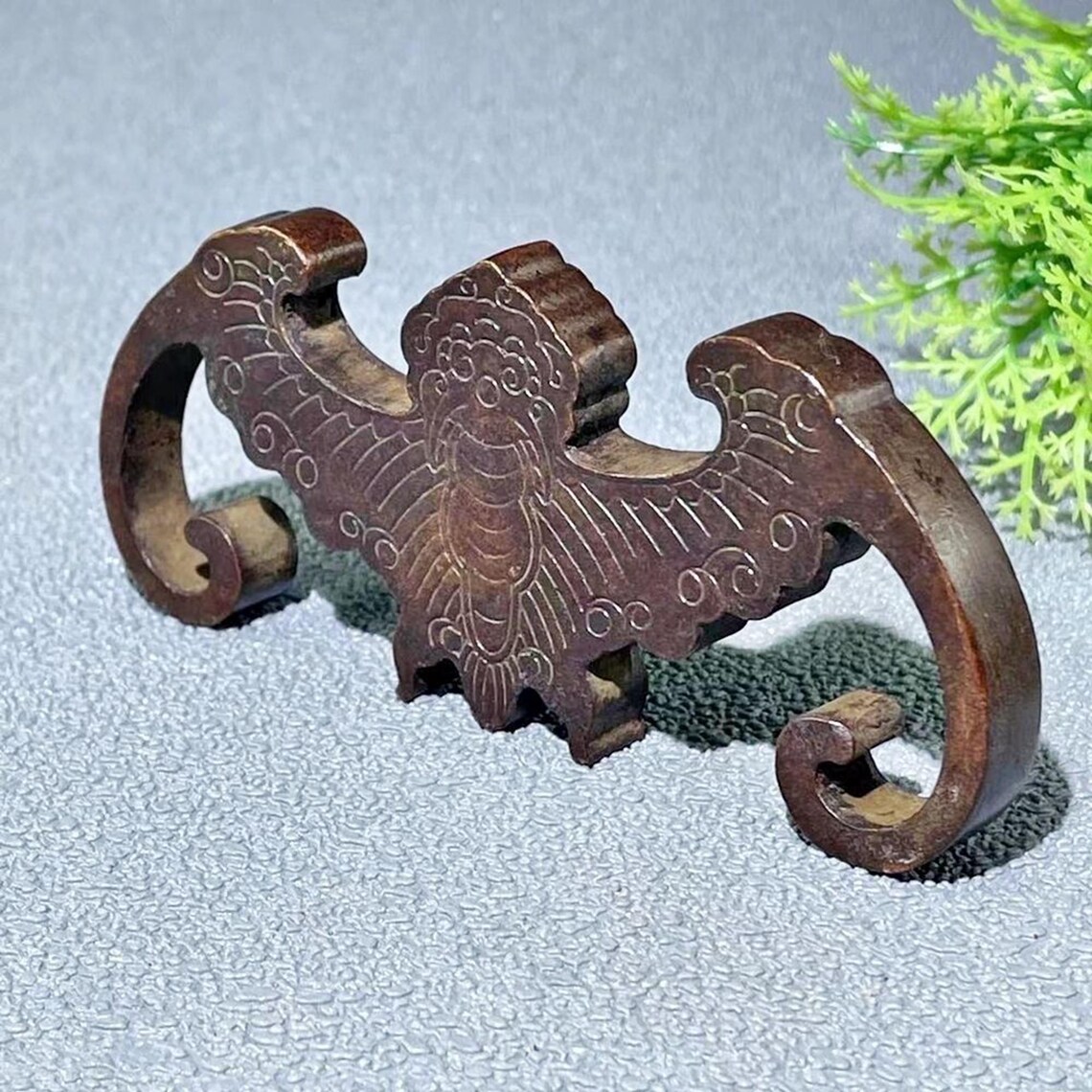 Vintage Bronze Carved Bat Tea Pet Statue, Home Decortion - Etsy
