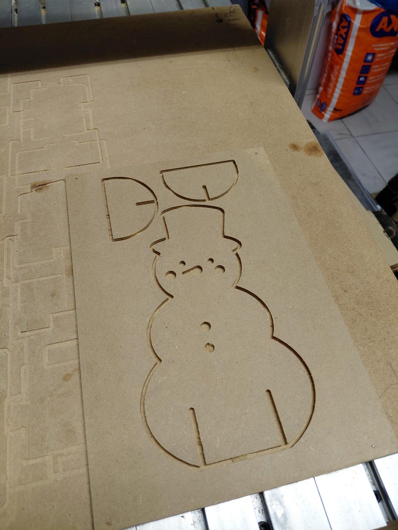 Christmas Snowman CNC & Laser File – Christmas Decoration for CNC and ...
