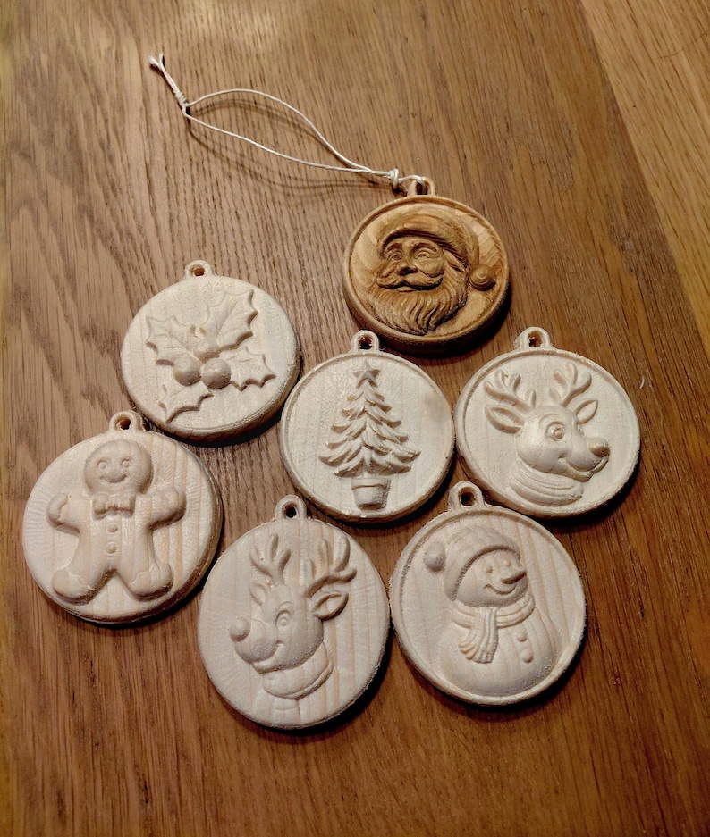 Christmas Decoration CNC File – 3D Bas-relief Ornament for Wood Carving ...