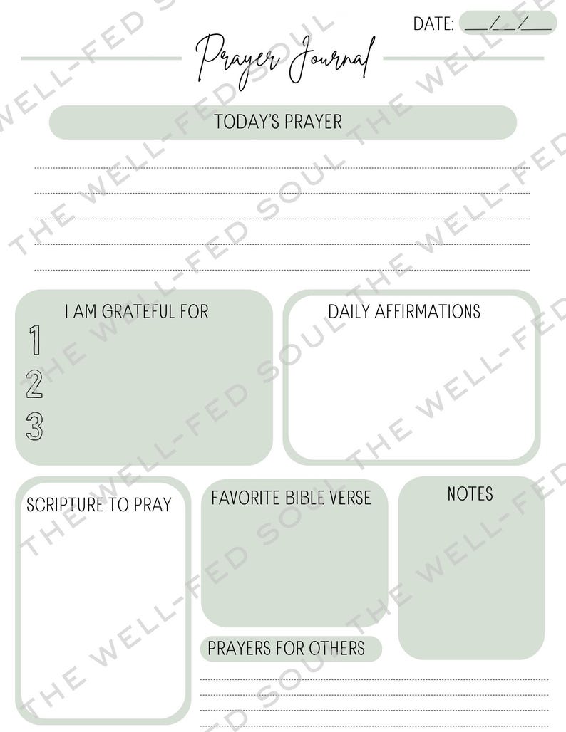 Bible Study Template Bundle – Printable Faith Inserts for Scripture ...