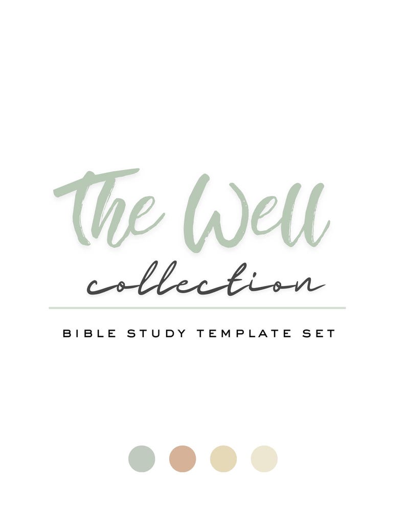 Bible Study Template Bundle – Printable Faith Inserts for Scripture ...