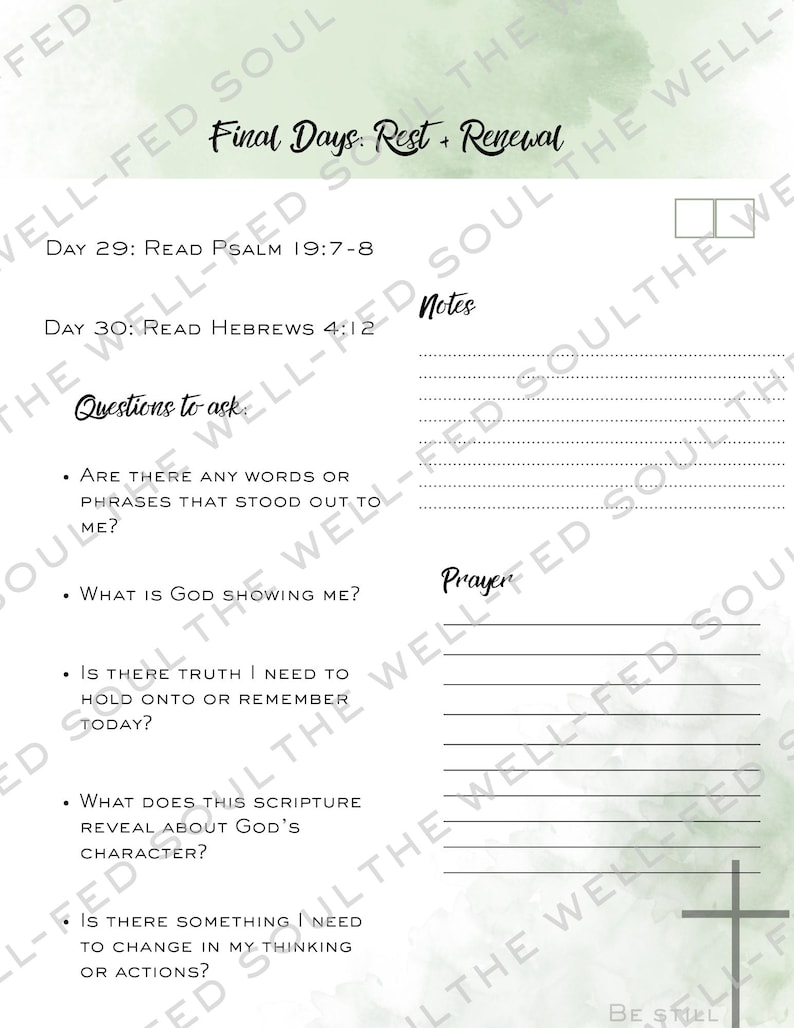 30-day Scripture Challenge – Printable Bible Study for Women - Etsy