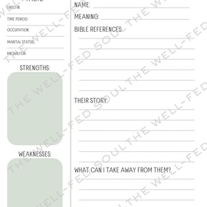Bible Study Template Bundle – Printable Faith Inserts for Scripture ...