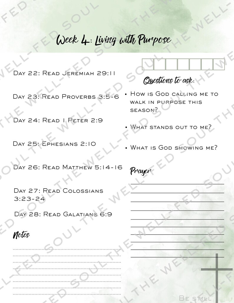 30-day Scripture Challenge – Printable Bible Study for Women - Etsy