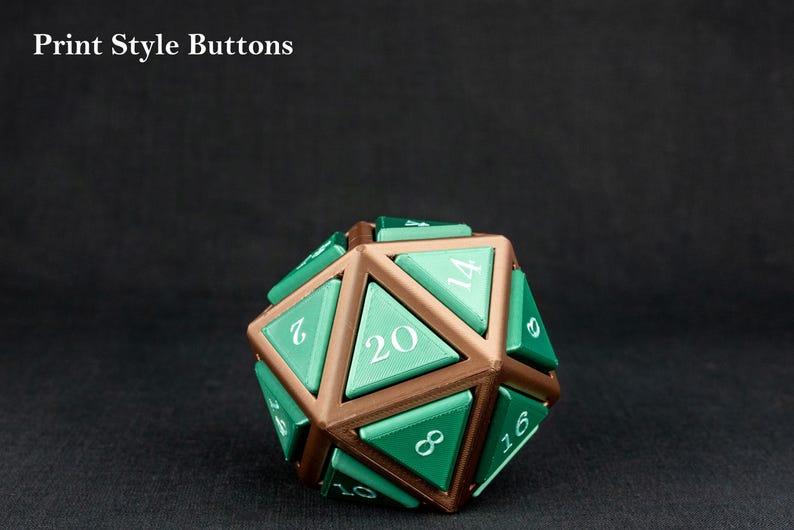 D20 Mechanical Key Switch Dice | Clicky Fidget Toy | Mechanical ...