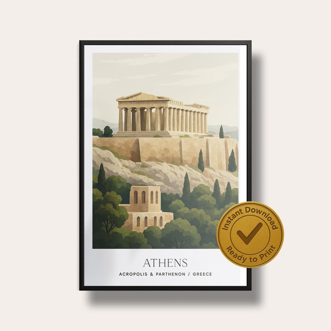 PRINTABLE ART | Athens Parthenon Printable Wall Art – Ancient Greece ...