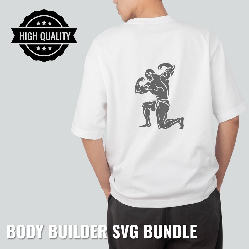 Bodybuilder Svg Bundle, Svg Files for Cricut, Bodybuilder Silhouette ...