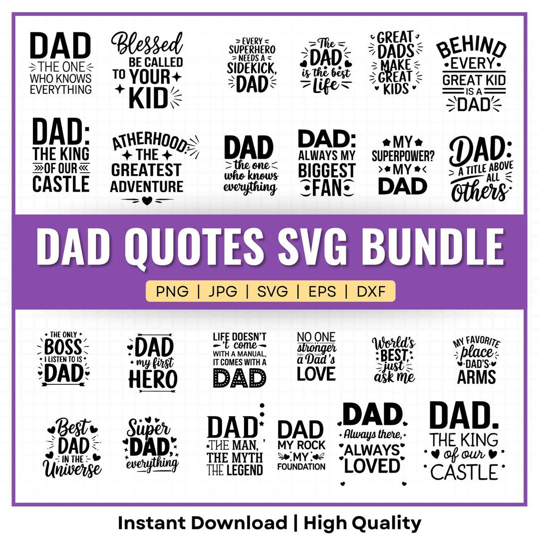 Dad SVG, Father's Day SVG, Dad Split Name Frame Svg, Dad Png, Dad Cut ...