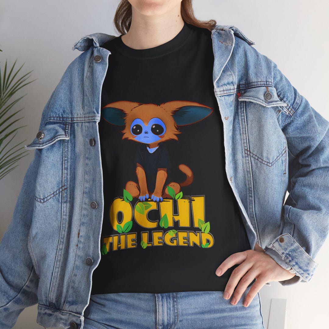 Ochi Art Print, the Legend of Ochi Inspired Cute Blue Creature, Fantasy ...